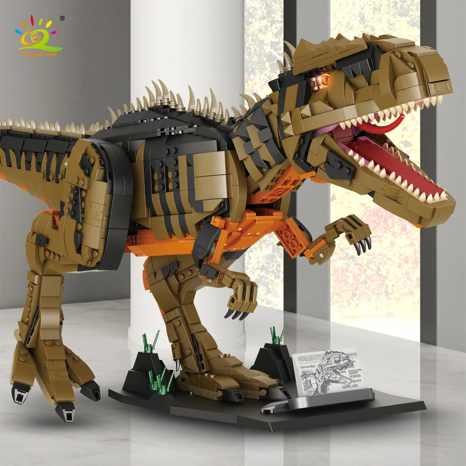 HUIQIBAO-1872Pcs-Jurassic-Dinosaur-Giganotosaurus-World-Building-Blocks ...