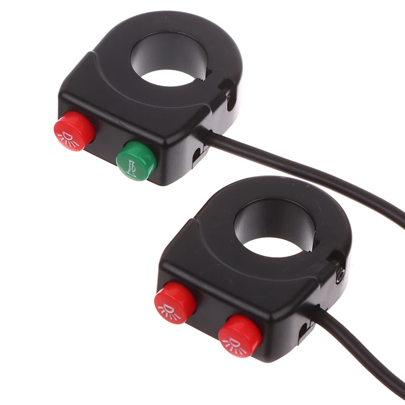 Motor-Switches-Turn-Signal-Modification-Accessories-Motorcycle-ATV-22mm-Handlebar-Horn-And ...