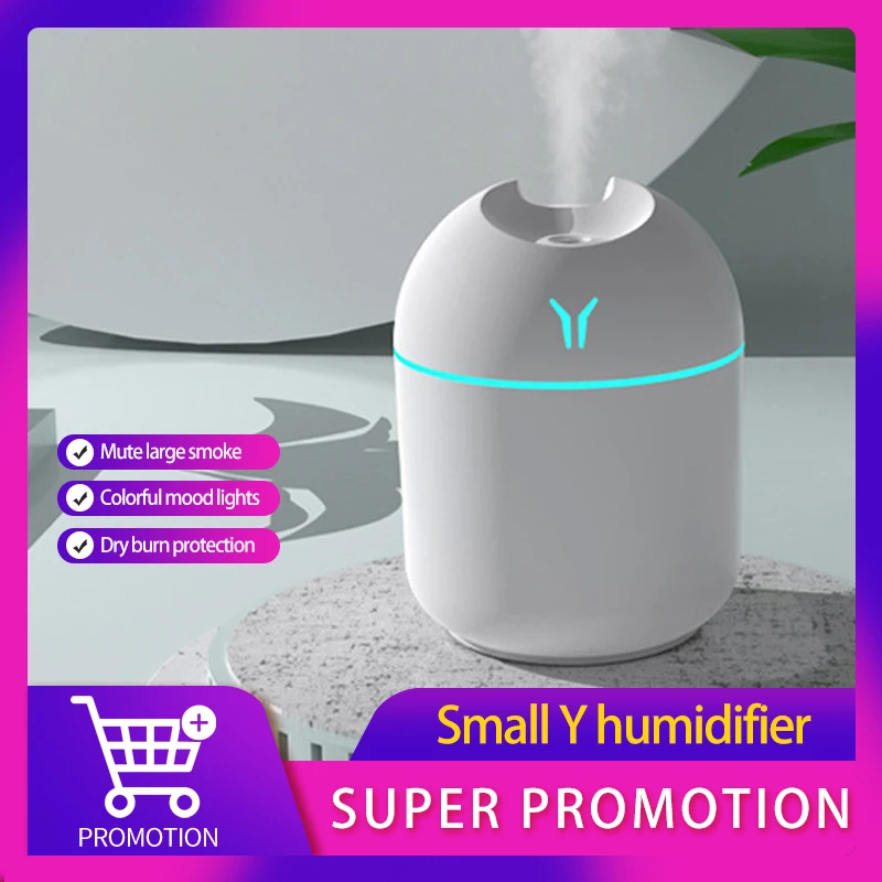250ml Mini Ultrasonic Air Humidifier Romantic Light Usb Essential Oil ...
