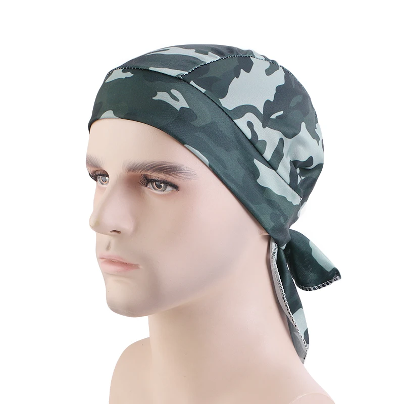 New-Camouflage-Print-Silky-Durag-For-Men-Bandana-Turban-Hat-Unisex-Doo ...
