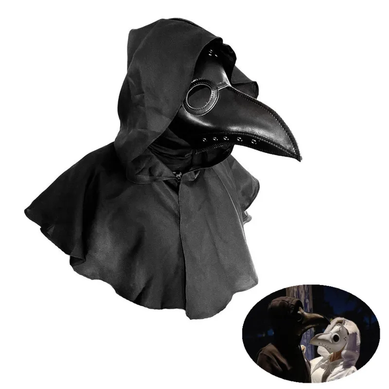 Halloween-Pest-Arzt-Maske-und-Schal-Kost-m-Cosplay-Requisiten-Lange ...