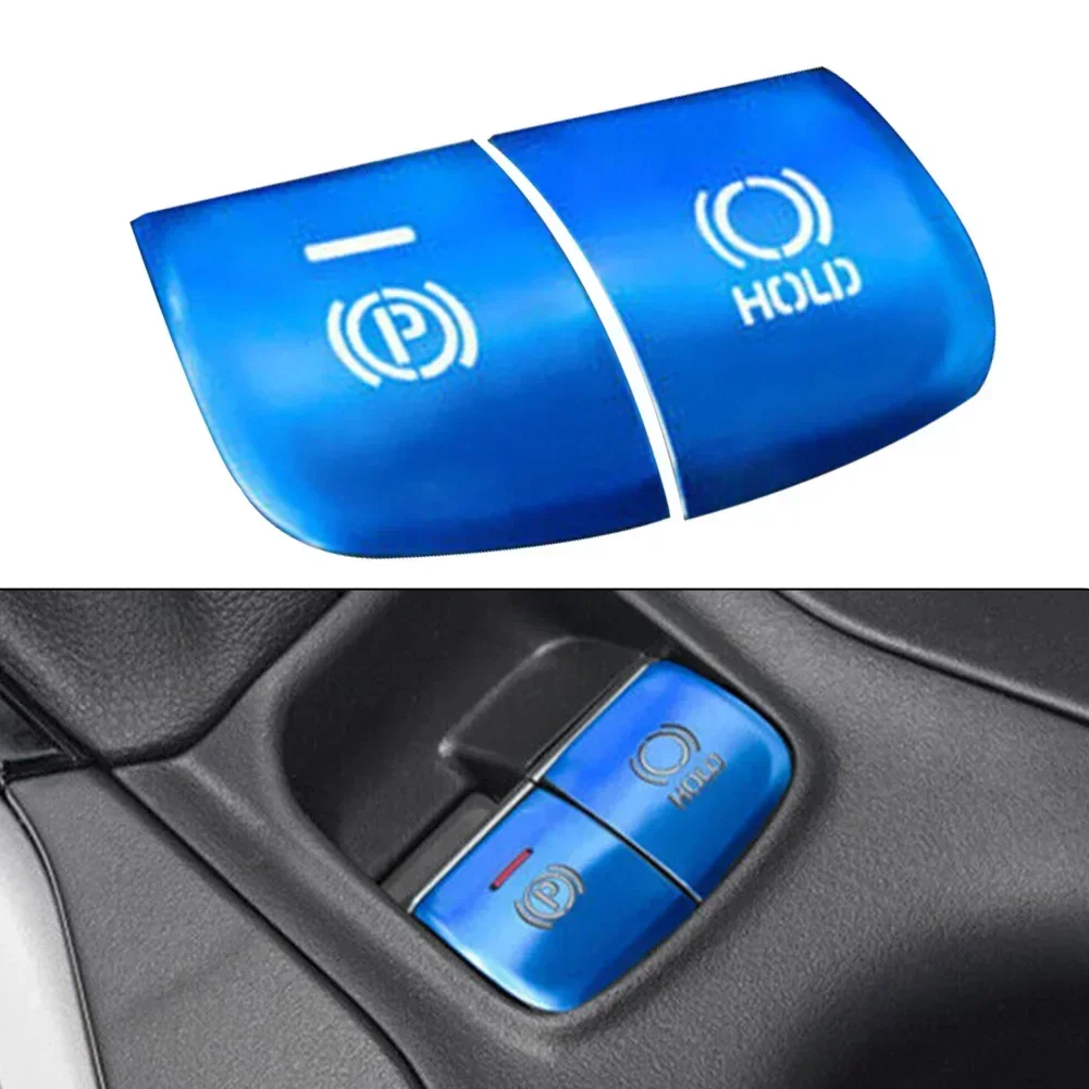 2pcs Car Gear Function Button Frame Trims Blue Interior Accessories For ...
