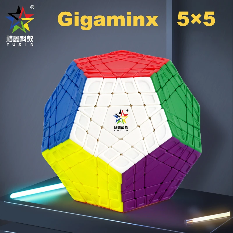 YuXin Huanglong Gigaminx Magic Cube Stickerless 5x5 Dodecahedron ...