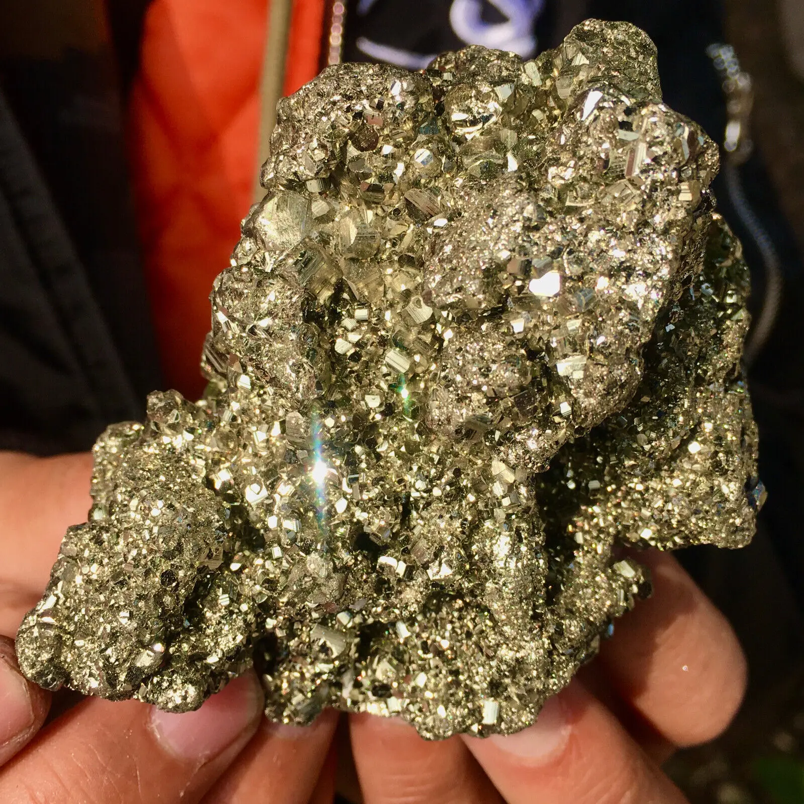 Natural-Pyrite-Crystal-Cluster-Irregular-Stone-Rock-Mineral-Sample ...