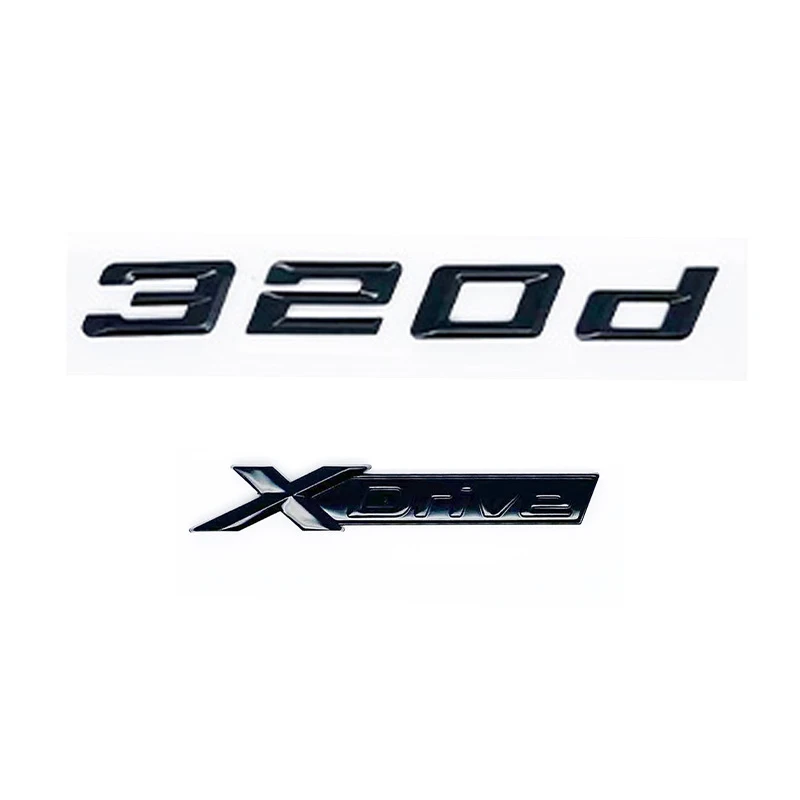 New Font ABS Alphanumeric Trunk Emblem for BMW 3 Series E46 E90 F30 ...