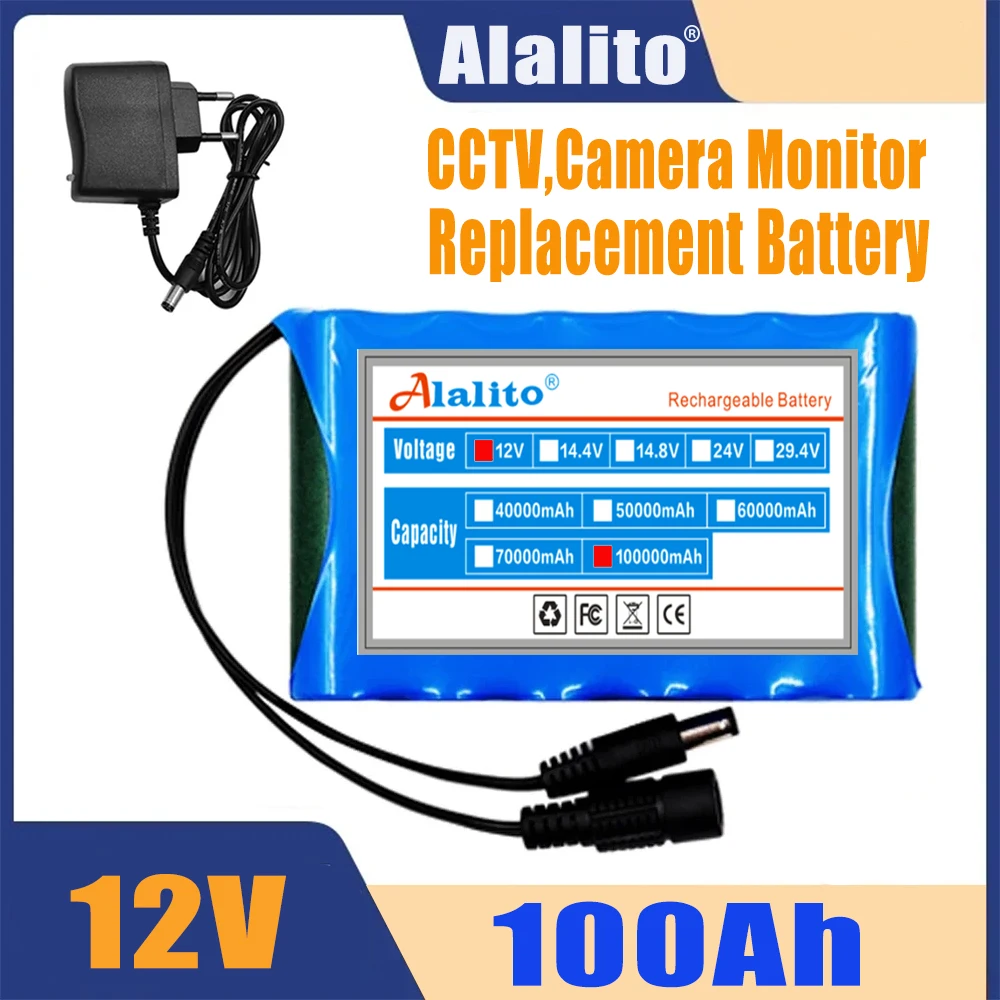 18650 3S2P 12V 100Ah Original Lithium Ion Battery DC 12.6V 100Ah ...