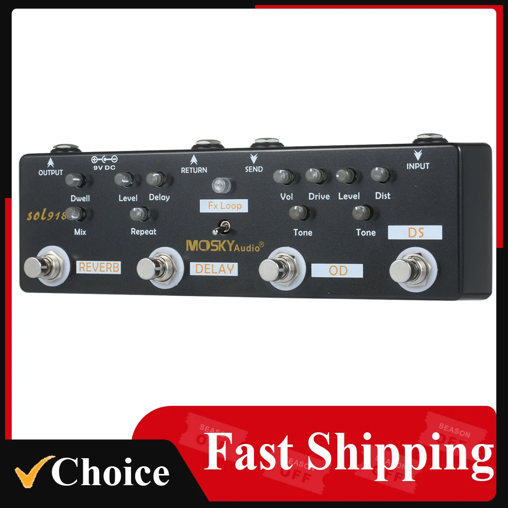 MOSKY-SOL918-5-in-1-Multi-Effect-Pedal-Combined-Effect-Guitar-Pedal ...