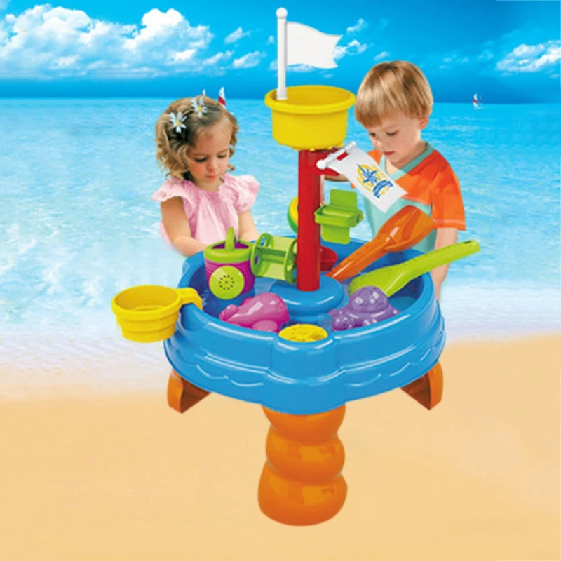 Water-Sand-Table-Playset-Beach-Toys-Sand-Toys-Molds-Set-Outdoor-Indoor ...