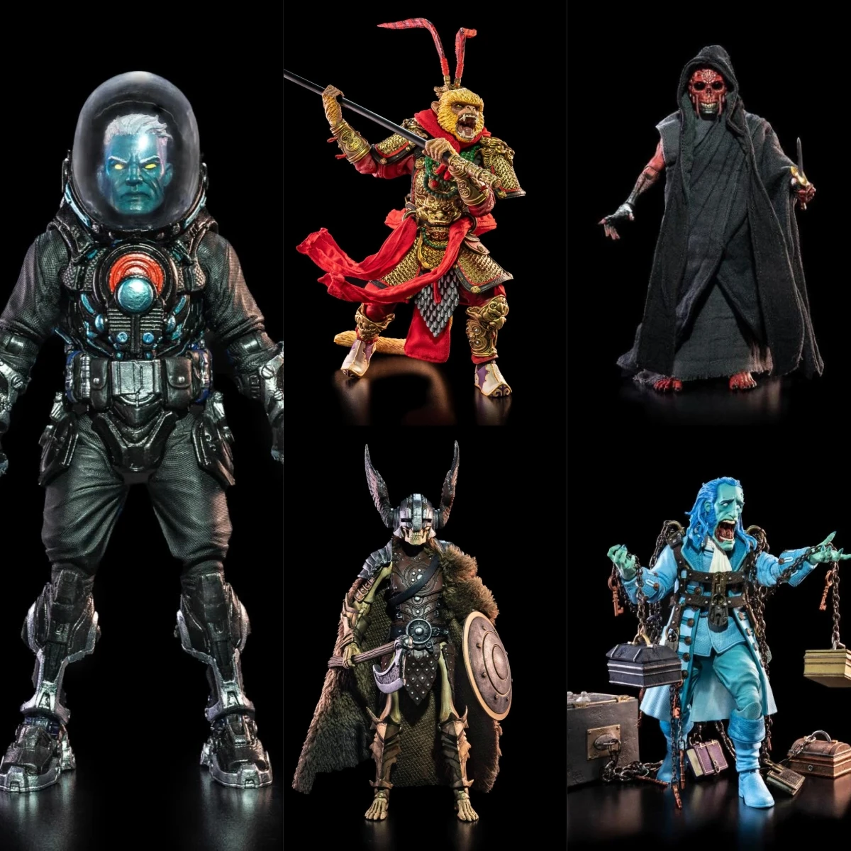 Figura-de-acci-n-de-cuatro-caballeros-a-escala-1-12-juguete-de-modelo ...