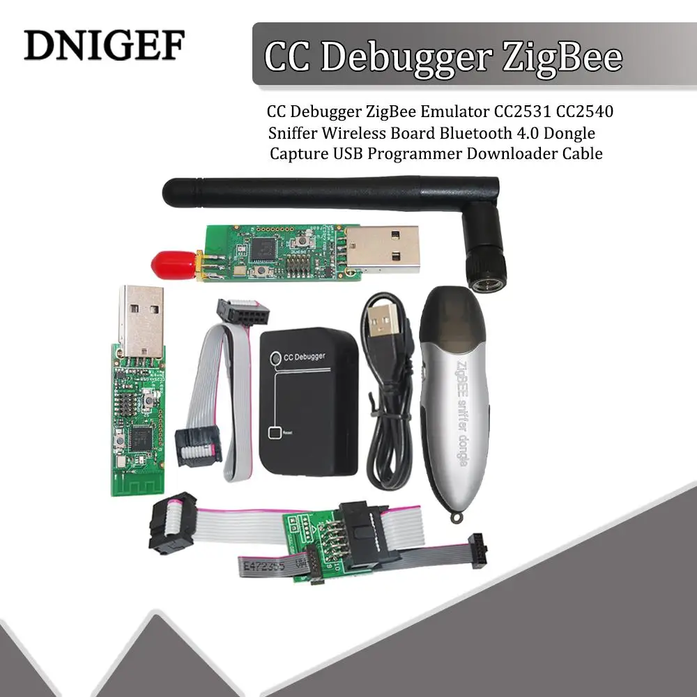 CC-Debugger-ZigBee-Emulator-CC2531-CC2540-Sniffer-Wireless-Board-Bluetooth-4-0-Dongle-Capture ...
