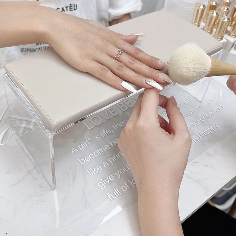 Lootaan Acrylic Hand Rests Nail Art Hand Pillow PU Leather Hand Pillow ...