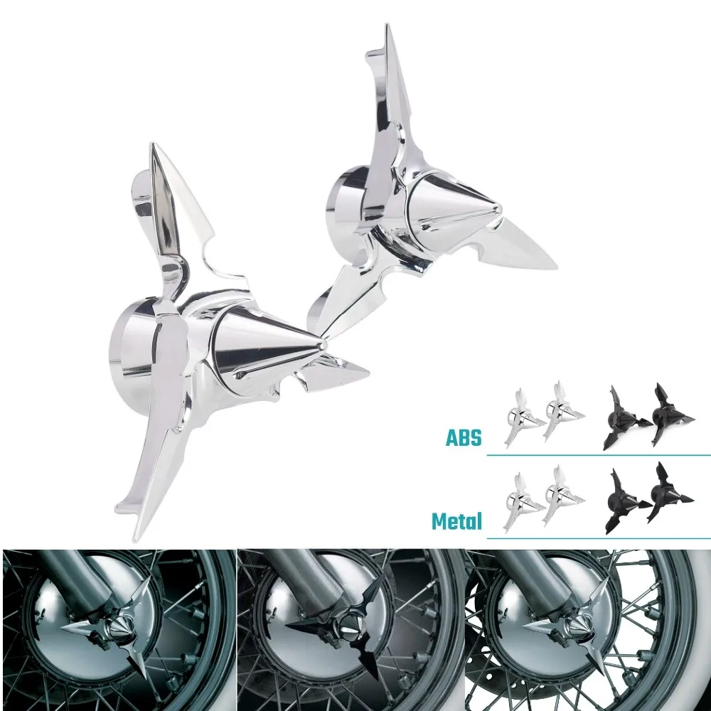 Motorcycle-Front-Axle-Cap-Spiral-Solid-Screw-Nut-Cover-Blade-Spun-For ...