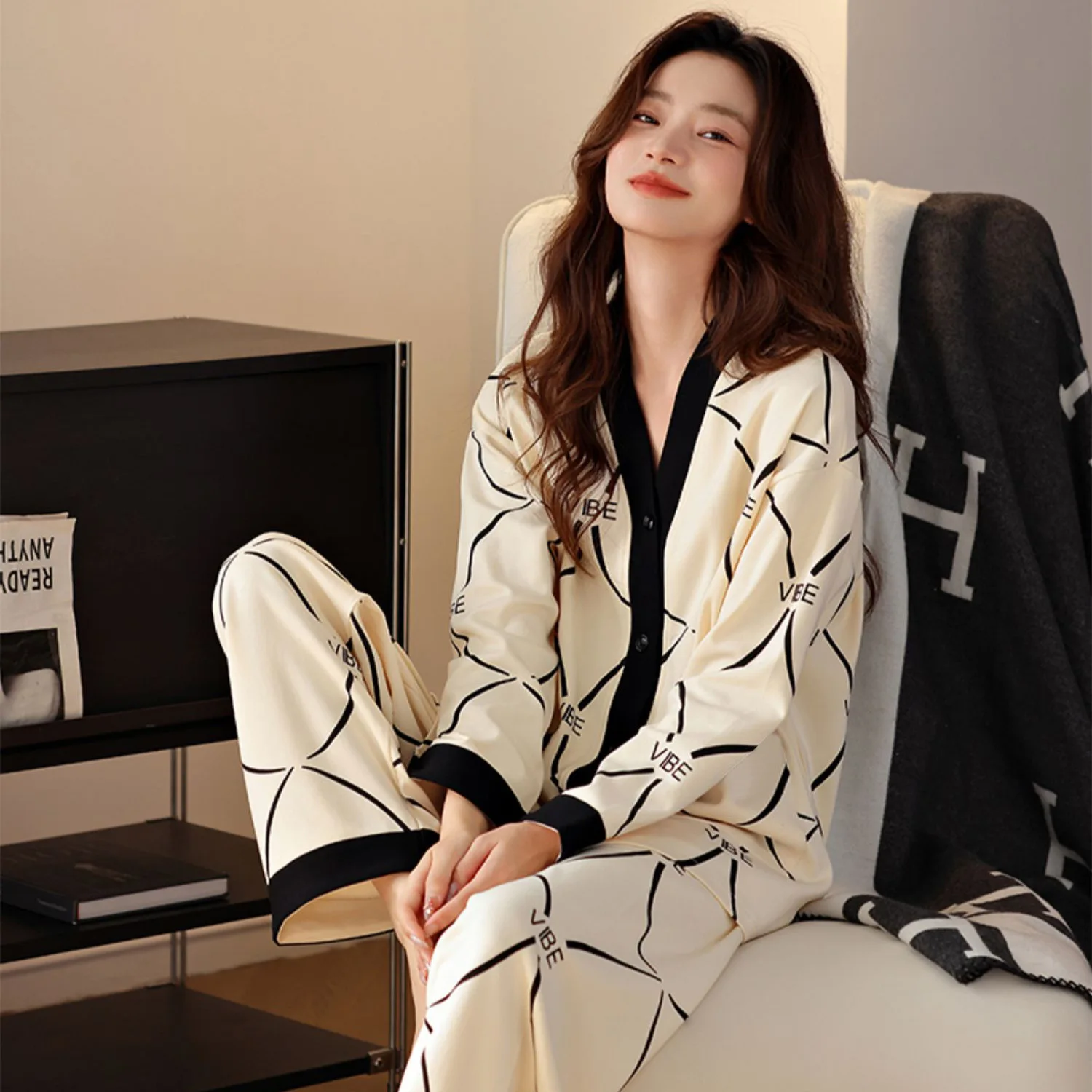 Women-s-New-Pajamas-Homewear-Set-of-Spring-and-Autumn-Pajamas-Women ...