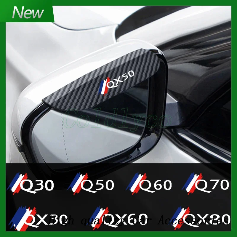 Car-Side-Rear-view-Mirror-Rain-Eyebrow-Carbon-Fiber-Waterproof-Cover ...