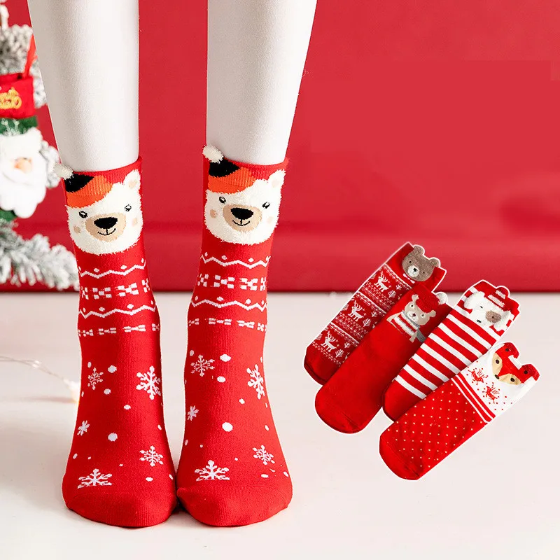 Cartoon Christmas Socks Ornaments Merry Christmas Decorations For Home ...