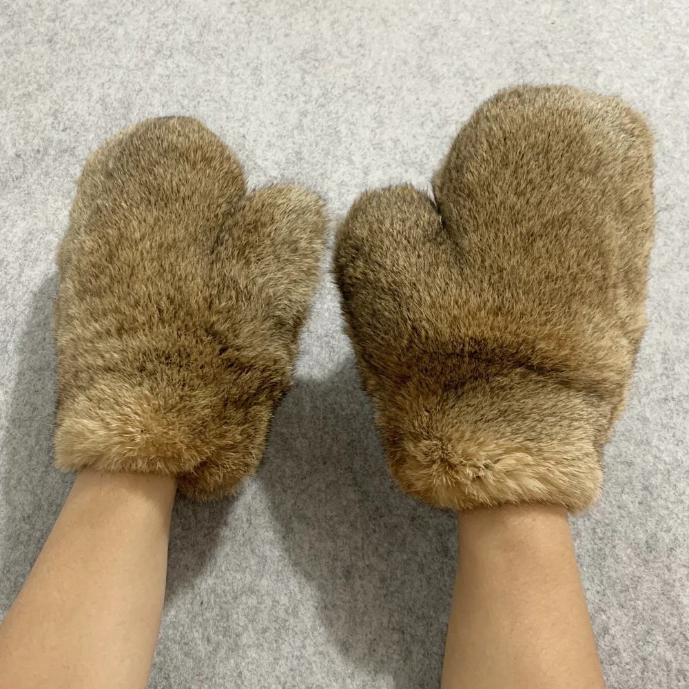 2024-Hot-Sale-Winter-Women-Real-Genuine-Rabbit-Fur-Mittens-Fahion ...