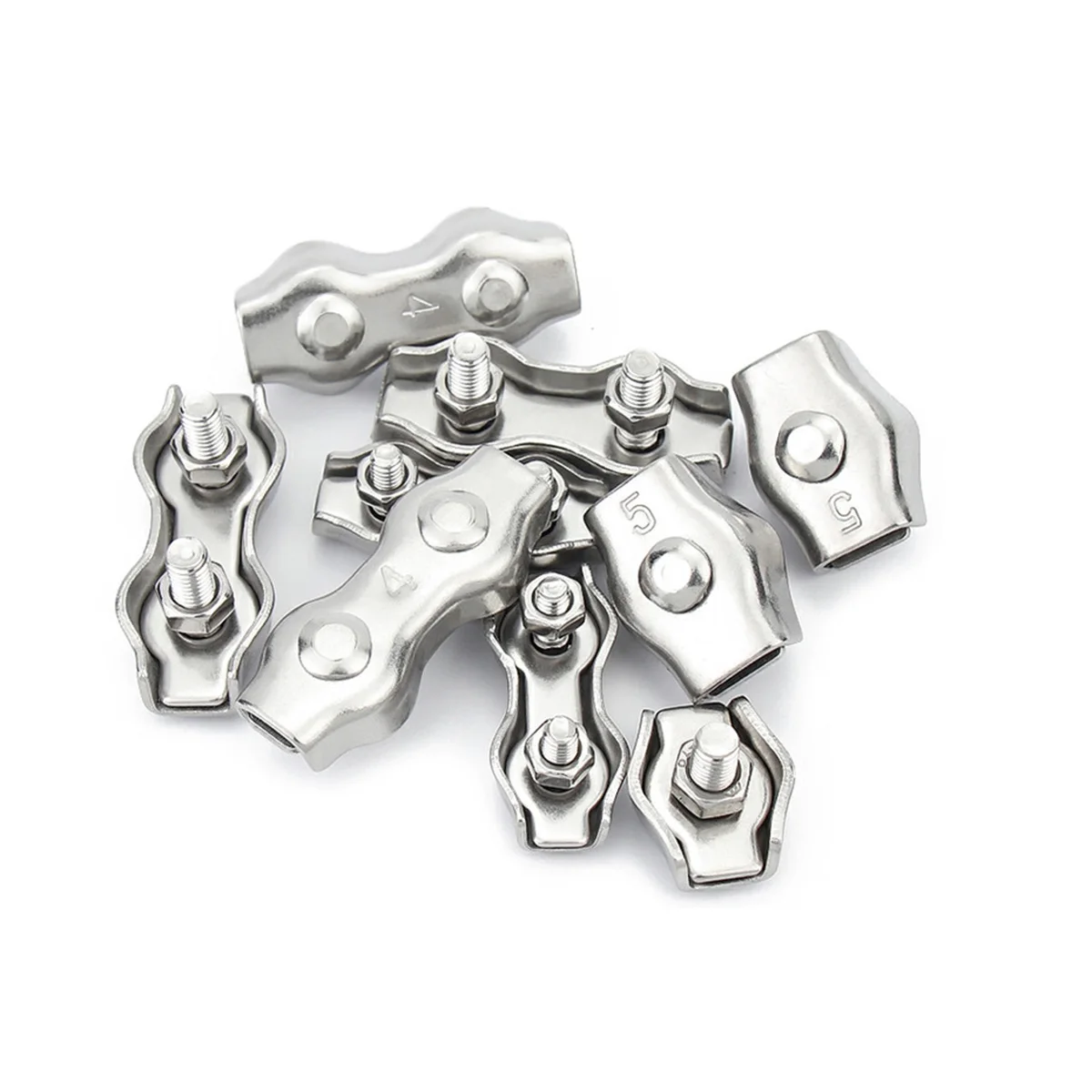 M2M3M4M5M6M8M10-304-Stainless-Steel-Wire-Rope-Fastening-Single-Double ...