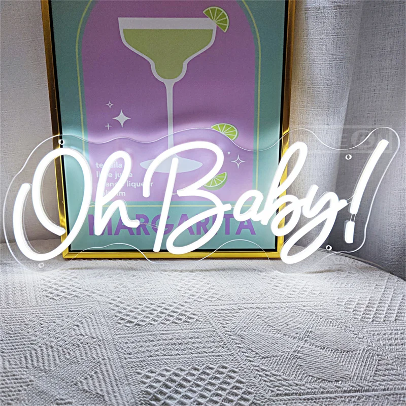 Oh-Baby-LED-Neon-Sign-USB-Powered-Light-Up-Sign-for-Wall-Decor-Wedding ...