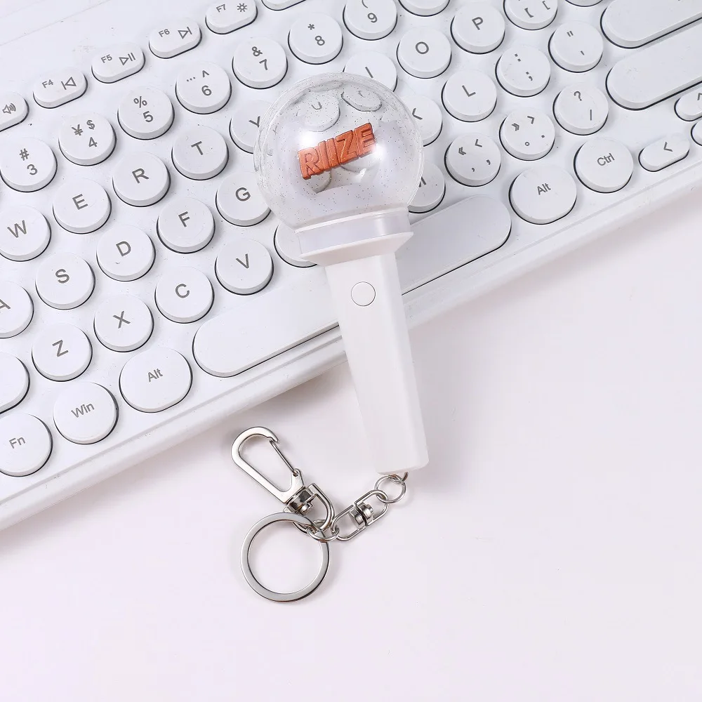 Kpop RIIZE Mini Light Stick Keychains Electronic Lights Bag Pendant ...
