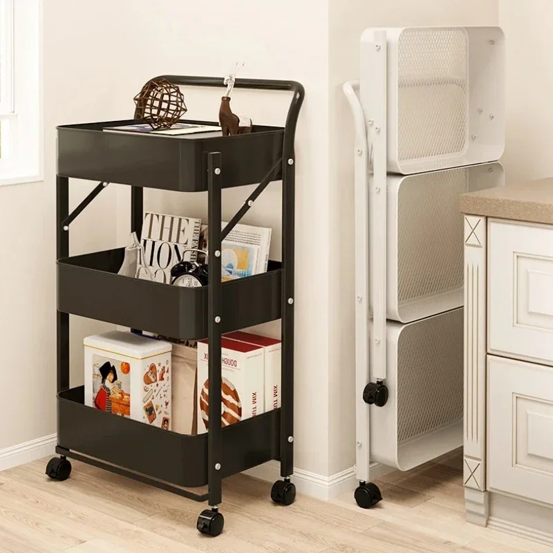 Mobile-Storage-Rack-Trolley-Multi-Storey-Snacks-Storage-Rack-with ...