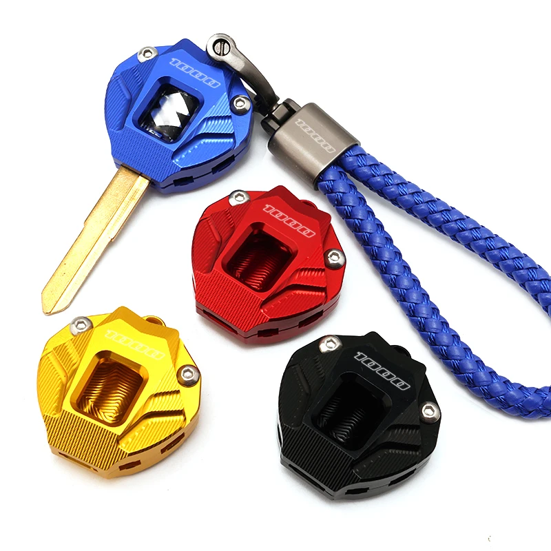 CNC-Motorcycle-Key-Cover-Case-Key-Shell-and-Key-Chain-Keyring-For ...