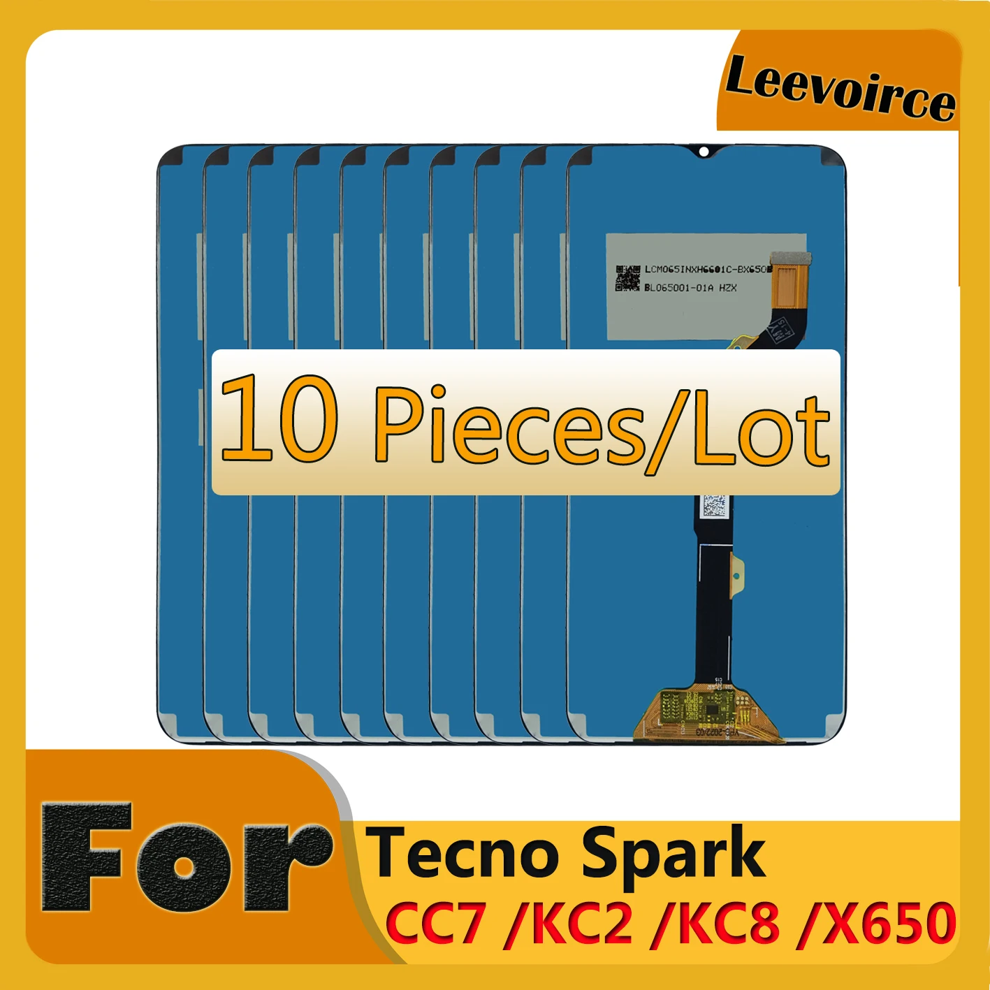 10 Pcs/lot For Tecno Spark 4 Kc8 Kc2 / Camon 12 Cc7 Cc7s Lcd Display ...