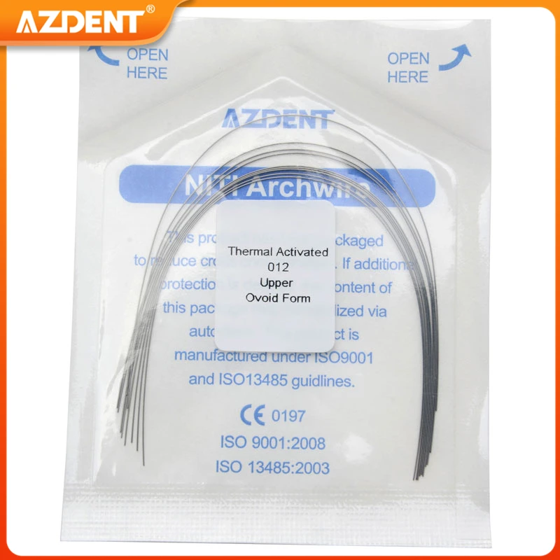 10PCS-Pack-AZDENT-Dental-Orthodontic-Heat-Thermal-Activated-Niti-Round-Arch-Wires-Ovoid-Form ...