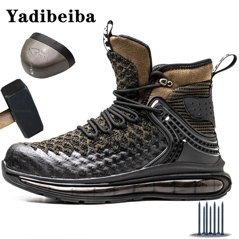 Breathable-Safety-Boots-Men-Air-Cushion-Work-Shoes-Anti-Smash ...
