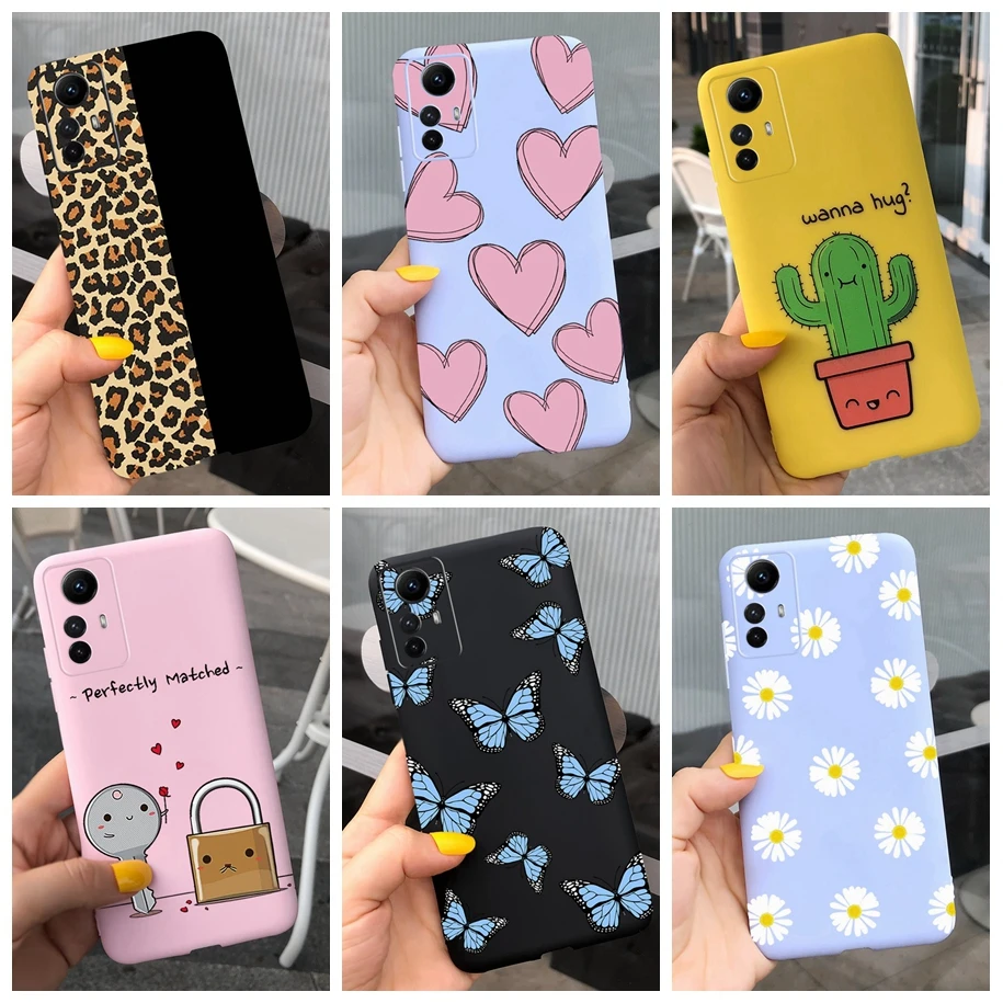Note-12S-Case-For-Xiaomi-Redmi-Note-12S-4G-Cover-Cute-Love-Heart-Cactus ...