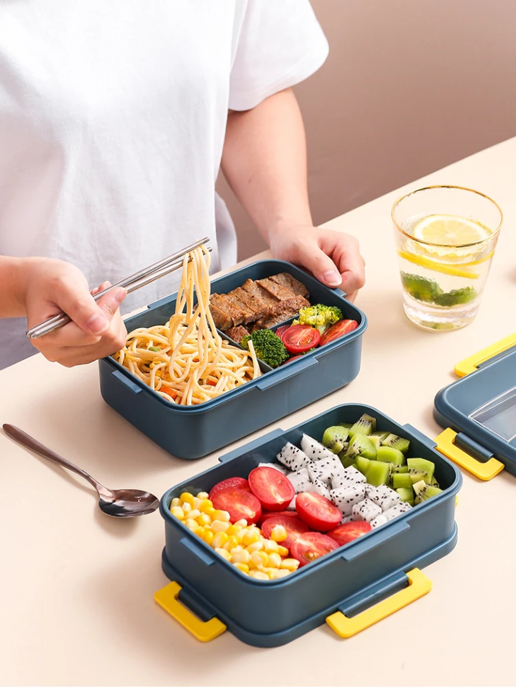 Office-worker-student-lunch-box-set-thermal-insulation-portable-bento ...