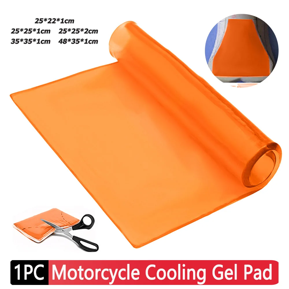 Motorcycle Gel Seat Cushion Comfort Shock Absorption Mat Motorbike ...