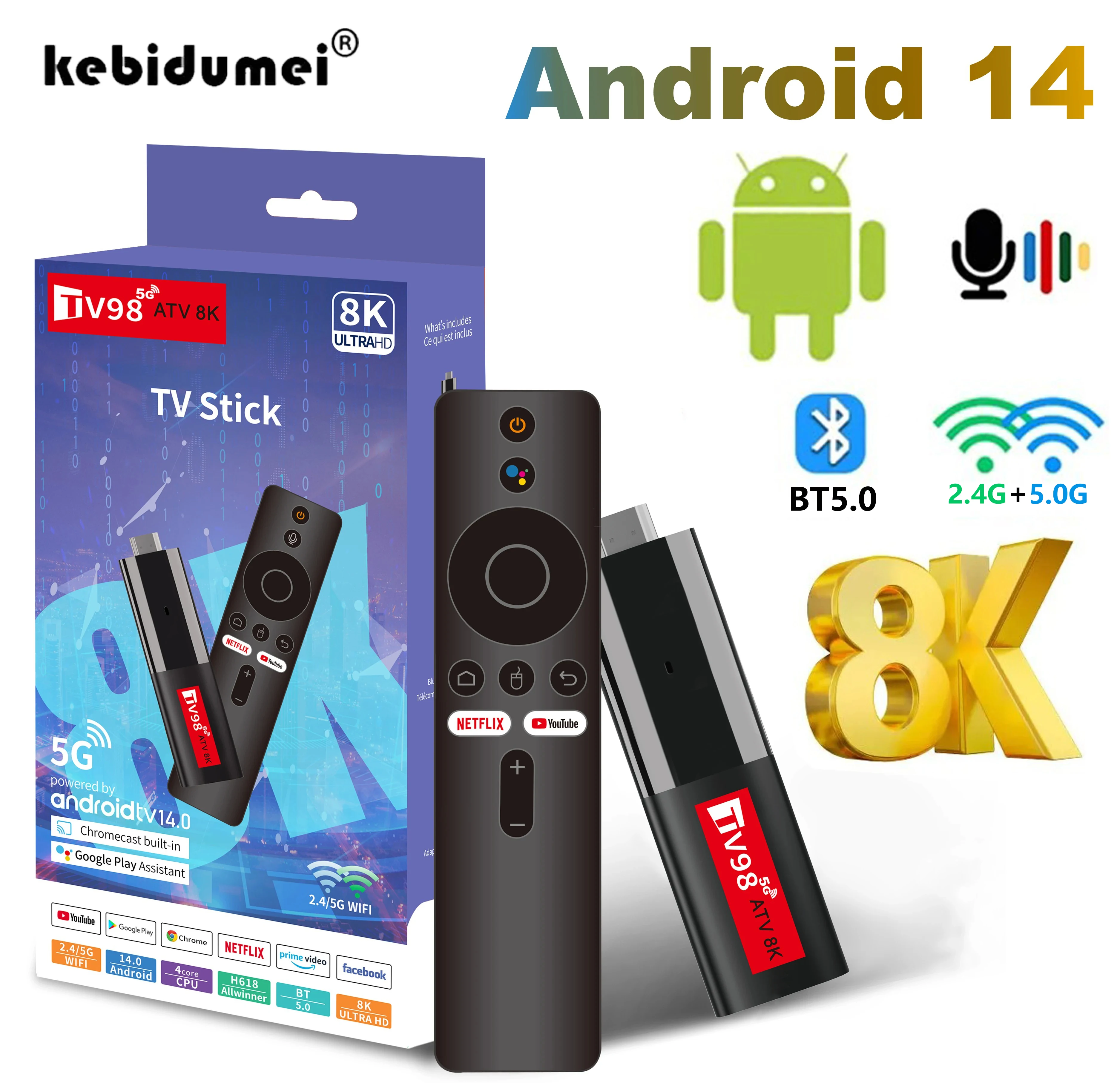 Android-14-ATV-Smart-TV-Stick-Support-8K-Video-4K-BT5-0-WiFi-6 ...