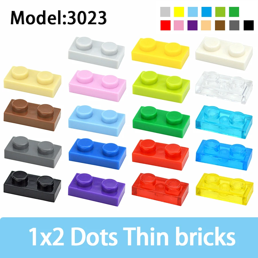 1x2 Dots 145PCS Color Educational Creative Compatible With 3023 Size ...