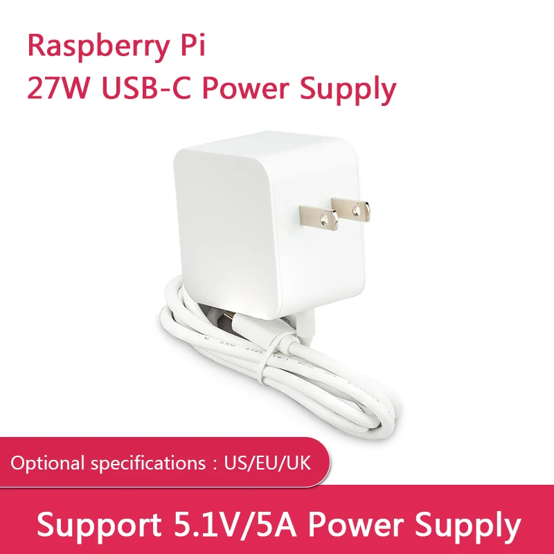Official-Original-Raspberry-Pi-Power-Supply-27W-USB-C-5-1V-5A-Charging ...
