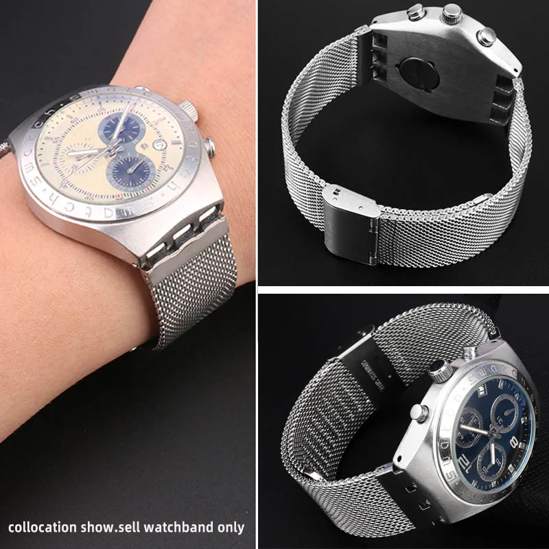 12mm-17mm-19mm-21-men-women-Milan-Watch-Chain-band-For-Swatch-YIS-YVS ...