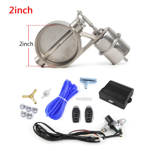 Stainless Steel Exhaust Control Valve Set With Vacuum Actuator CUTOUT 2 ...