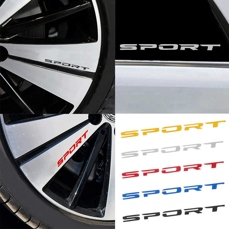 4Pcs-set-SPORT-Logo-Car-Stickers-Wheels-Rims-Racing-Decal-Car-Styling ...