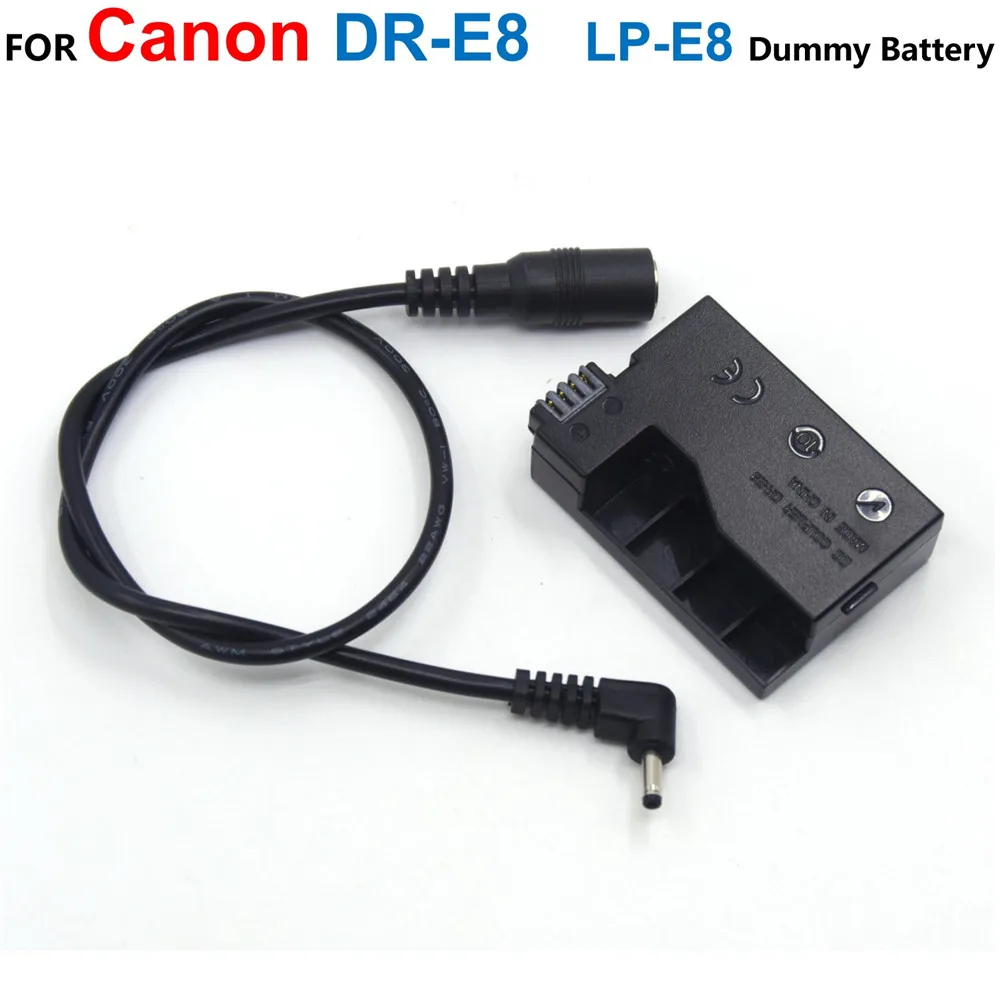 DR E8 DC Coupler LP E8 LPE8 Dummy Battery For Canon EOS T2i T3i T4i T5i ...