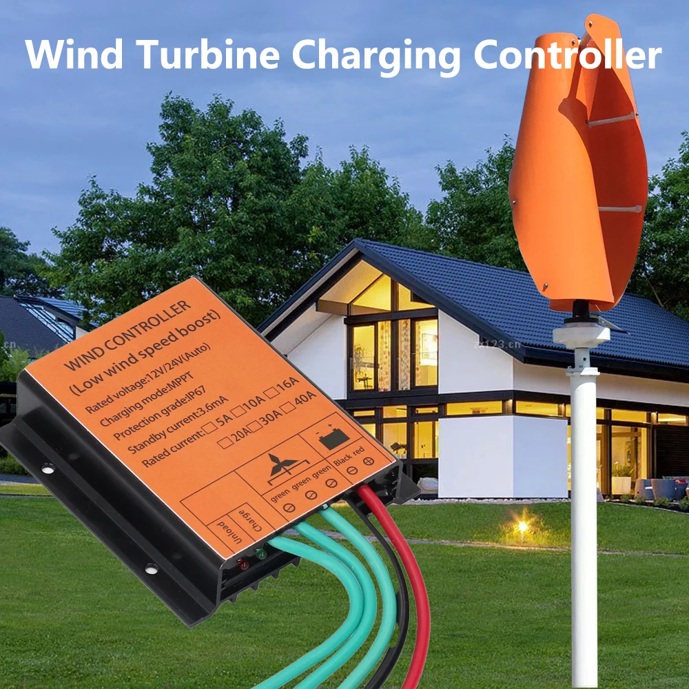 12V 24V Auto 48V MPPT 20000W 10A 20A 30A 40A Wind Charge Controller For ...