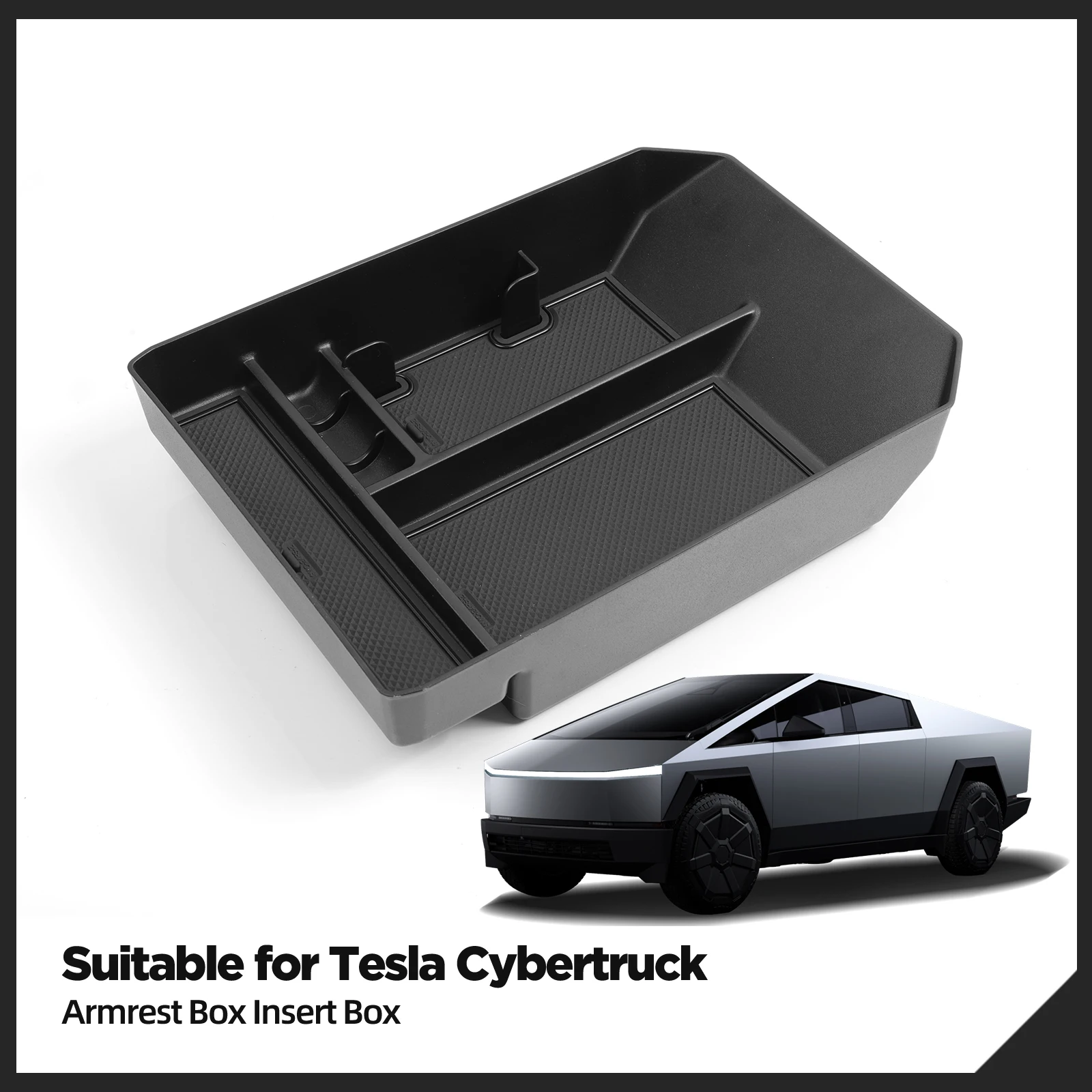 for Tesla Cybertruck 2024 2025 Center Console Armrest Storage Box ...