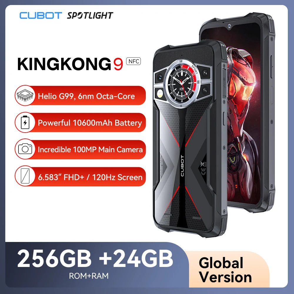 [NEW] Cubot Rugged Smartphone KingKong 9 , 120Hz 6.583" Screen, Helio ...