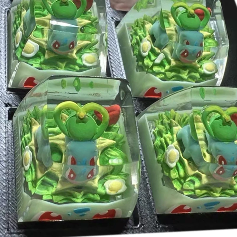 Pokemon-Gengar-Vulpix-Eevee-Cross-Shaft-Pikachu-Journeys-Keycap-New ...