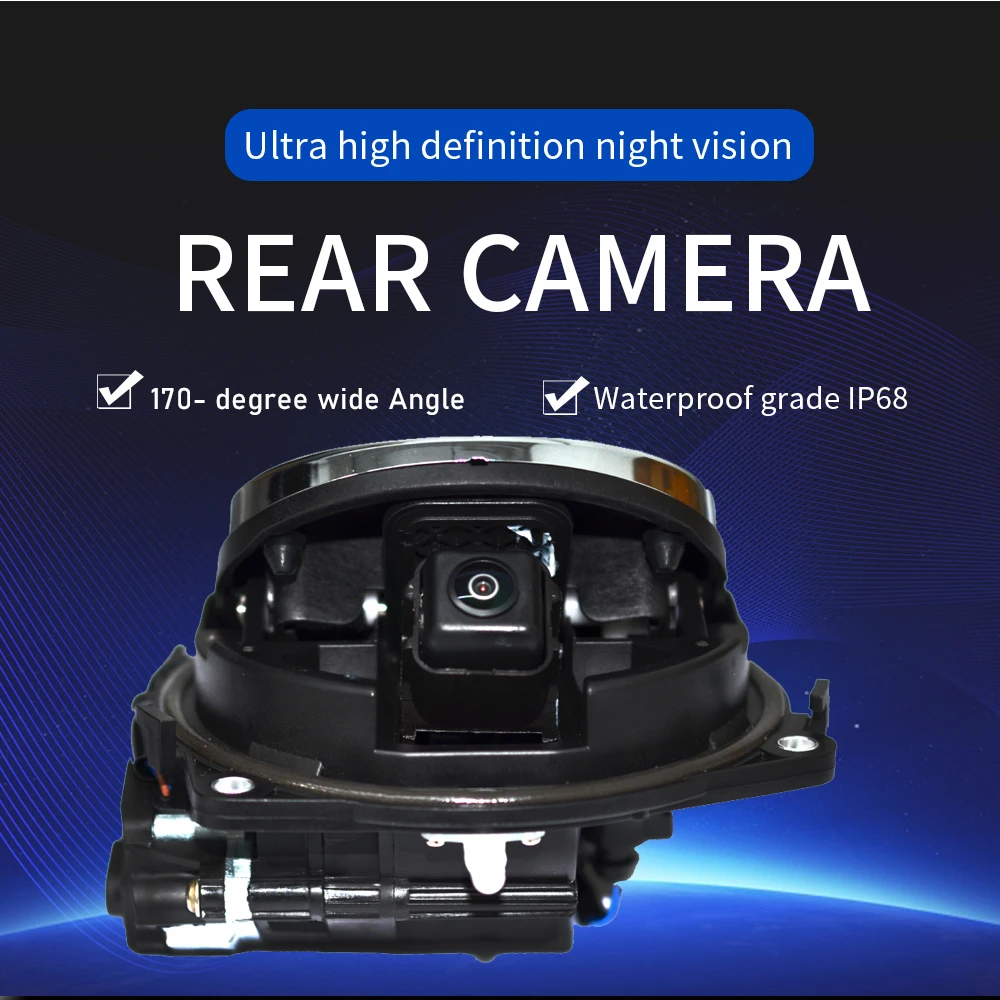 Dynamic Logo Flipping Car Rear View Camera Emblem Reversing Badge ...