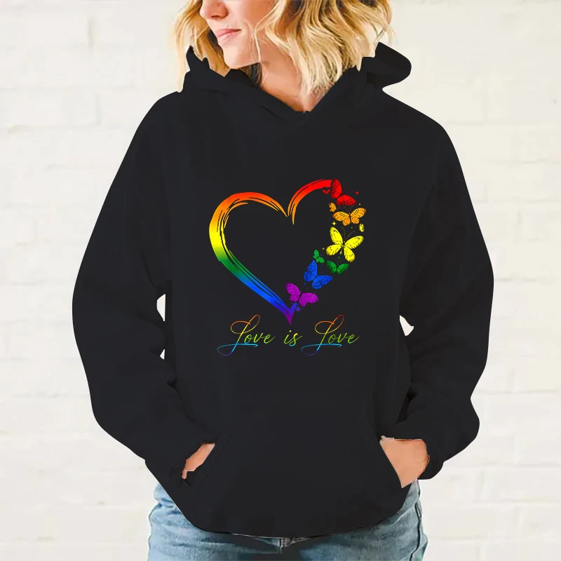 y2k-hoodies-Lgbt-Love-Is-Love-Butterfly-Printing-Hooded-Pullovers-For ...