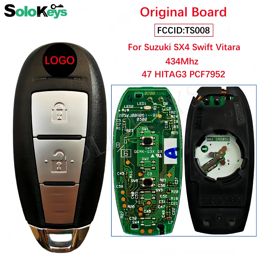 SOLOKEYS-FCCID-TS008-Original-Board-For-Suzuki-SX4-Swift-Vitara-Remote ...