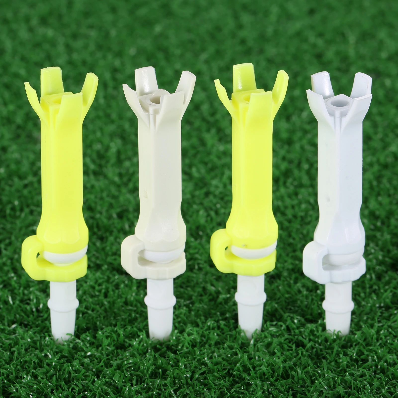 2Pc-76mm-Golf-Guide-Tee-180-Rotatable-Plastic-Claw-Golf-Ball-Holder ...