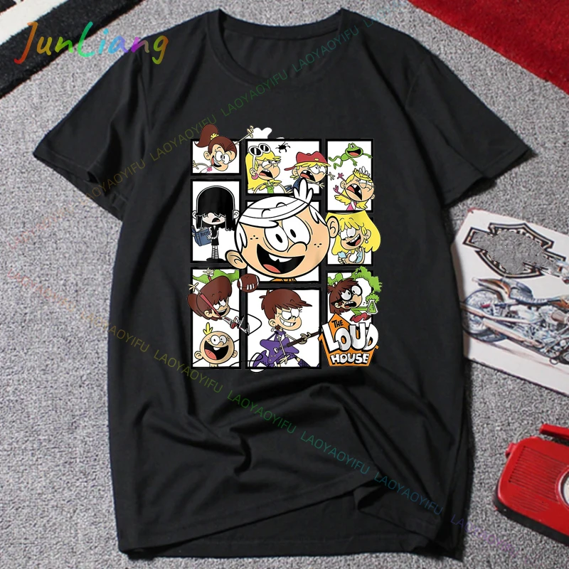 Loud House T-shirts Cartoon Print Japanese Anime Anime Tee-shirt Short ...