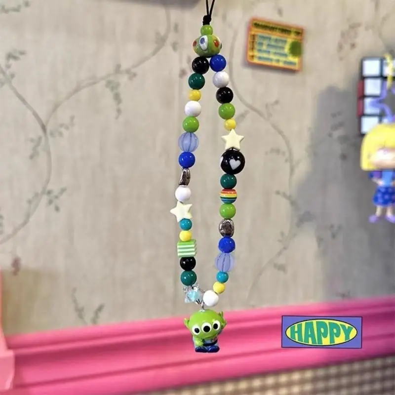 Kawaii-Disney-Toy-Story-Alien-Cartoon-Beaded-Phone-Chain-Cute-Backpack ...