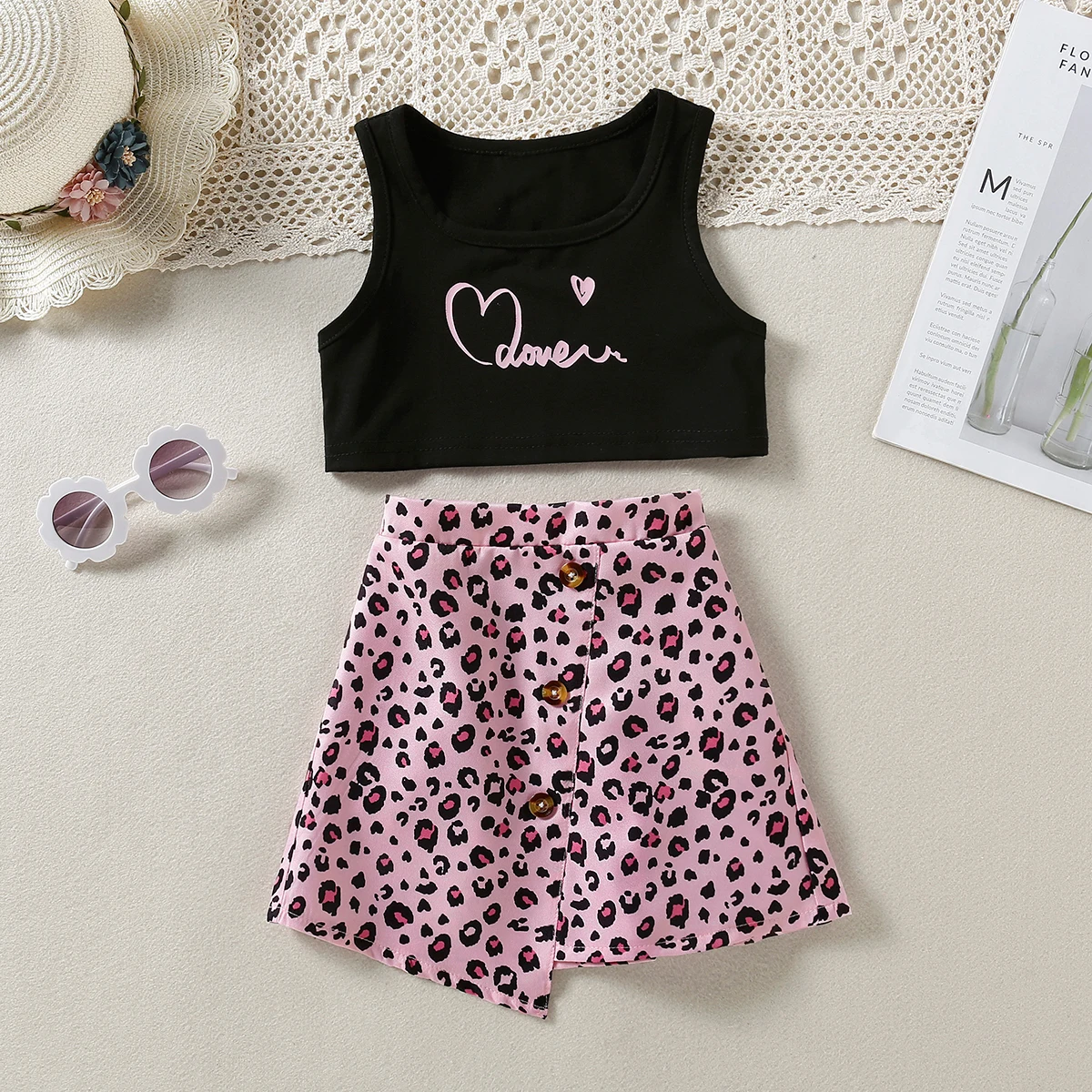 Summer-New-Casual-And-Fresh-Set-For-Small-And-Medium-Sized-Girls-With ...