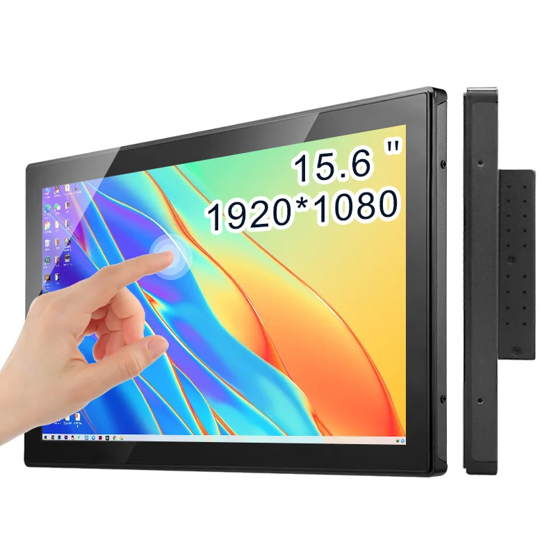 15.6 Inch Flat True Capacitive Touch Screen Monitor 1920*1080 Open ...